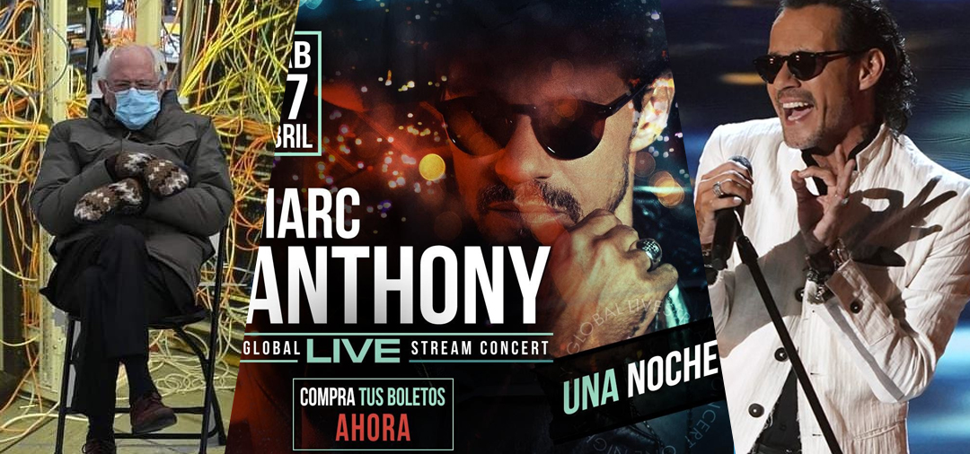 Marc Anthony desató los mejores memes por fallas en su concierto virtual