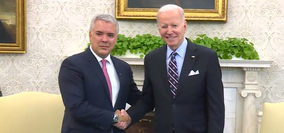 Iván Duque y Joe Biden se reúnen en la Casa Blanca