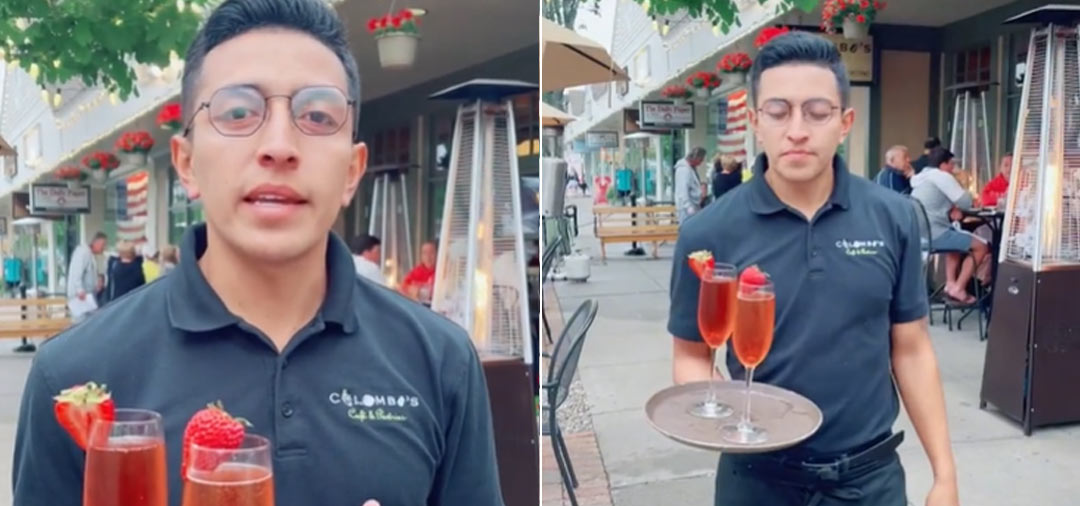 Mesero latino revela lo que gana en Estados Unidos y se viraliza